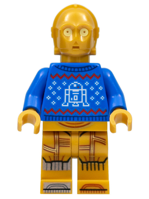 sw1238 - C-3PO - Holiday Sweater – Bristol Bricks